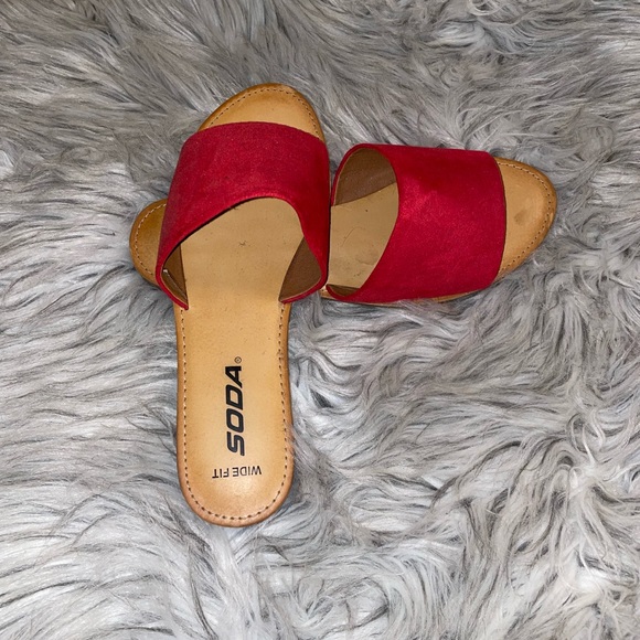 Soda | Shoes | Soda Wide Fit Slides | Poshmark